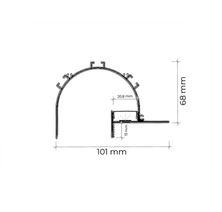 Indirect Wall Illumination from Ceiling - LEDOS Lighting Solutions